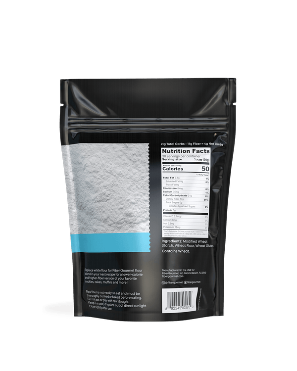Healthy Flour Blend - Low in calories, High in Fiber | Fiber Gourmet ...